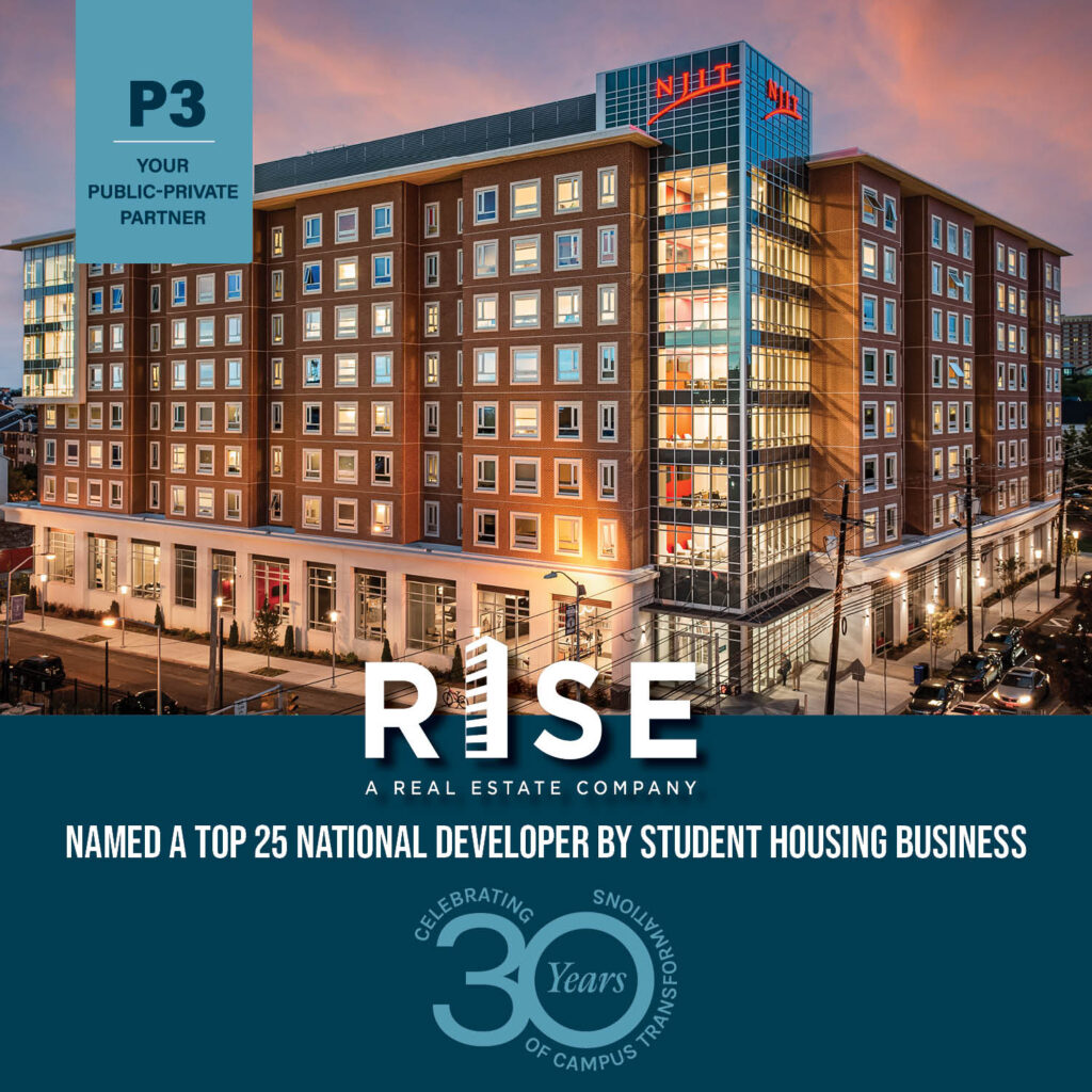 RISE Once Again Named a Top 25 Developer of Student Housing